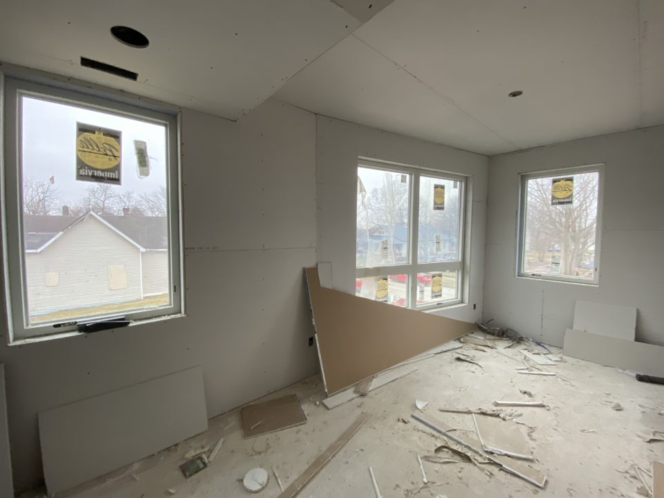 Sheetrock Inside and Sheathing Outside - BSU Solar Decathlon Design ...