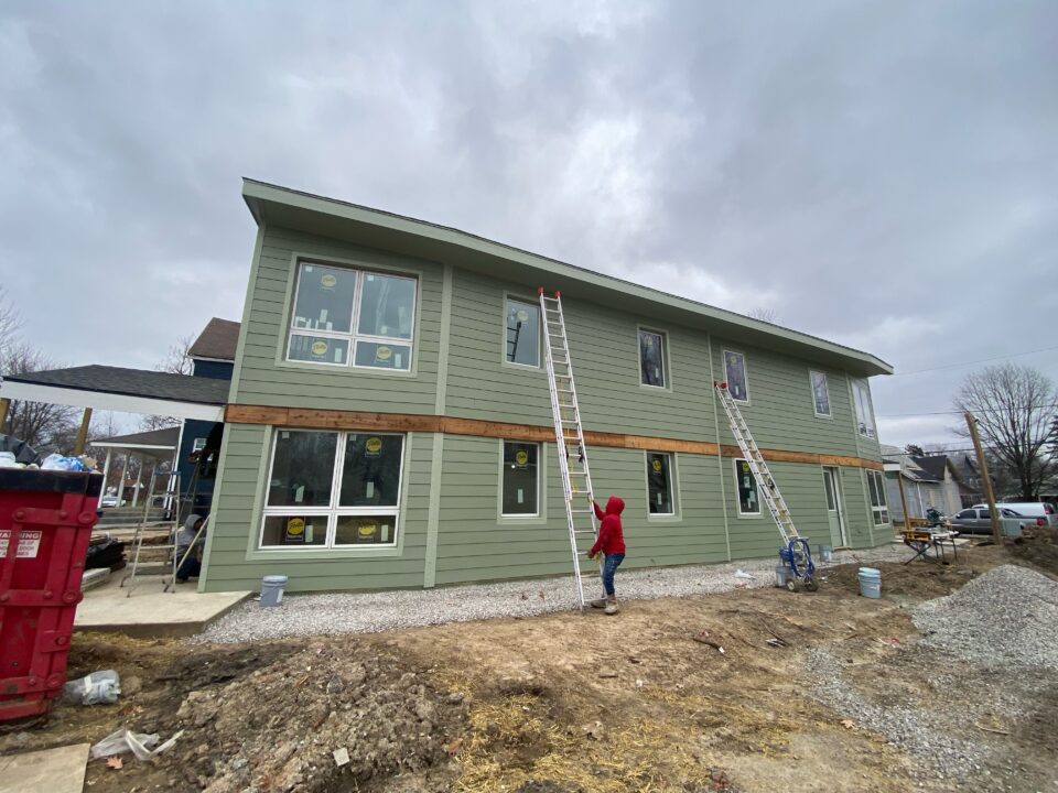 Painting and electrical work continues on the Alley House - BSU Solar ...