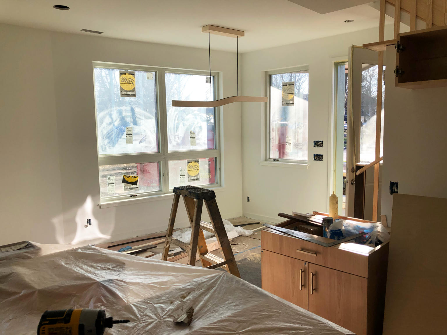 Painting and electrical work continues on the Alley House - BSU Solar ...